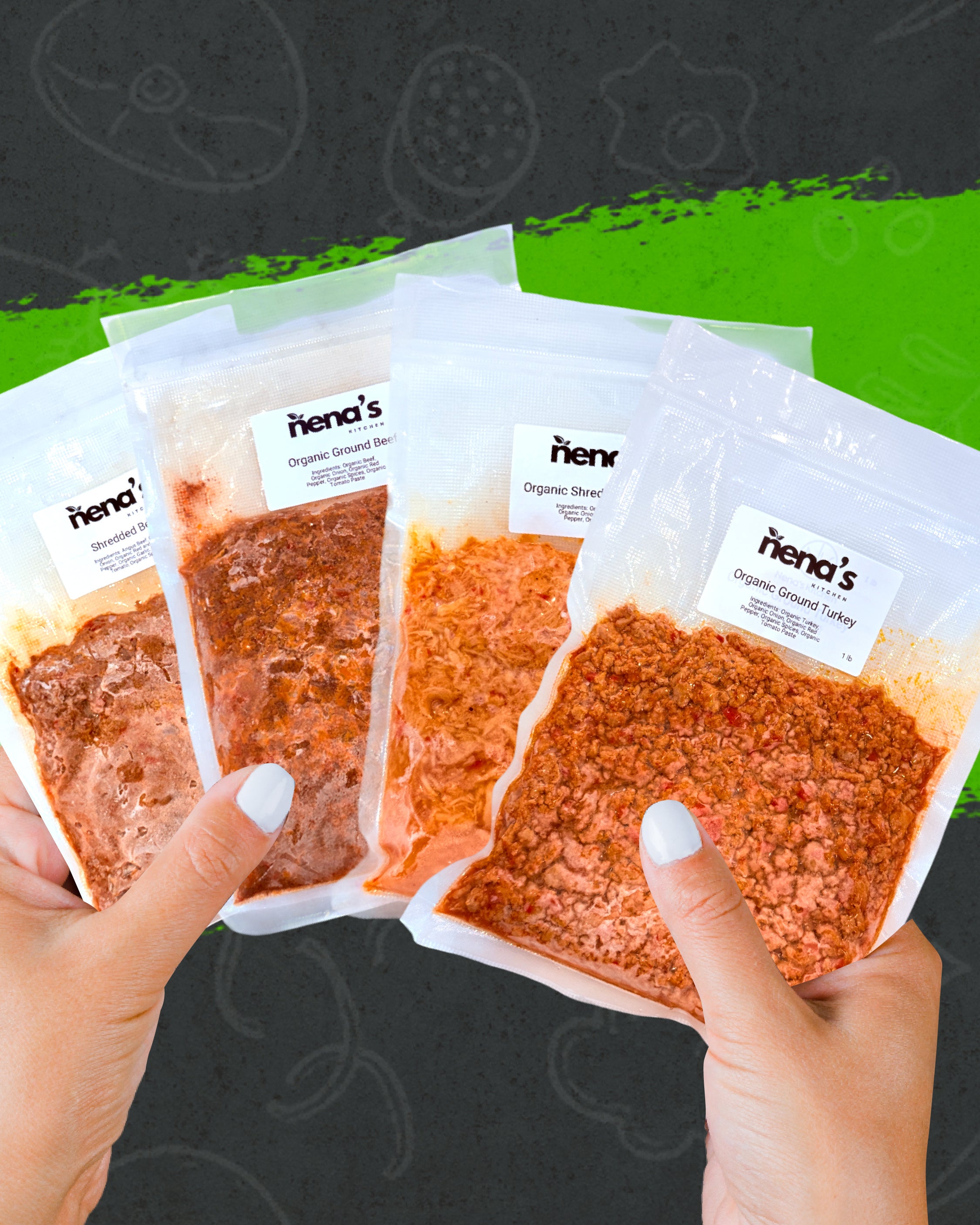 Organic Tasting Pack (4 Proteins) – Nena's Kitchen